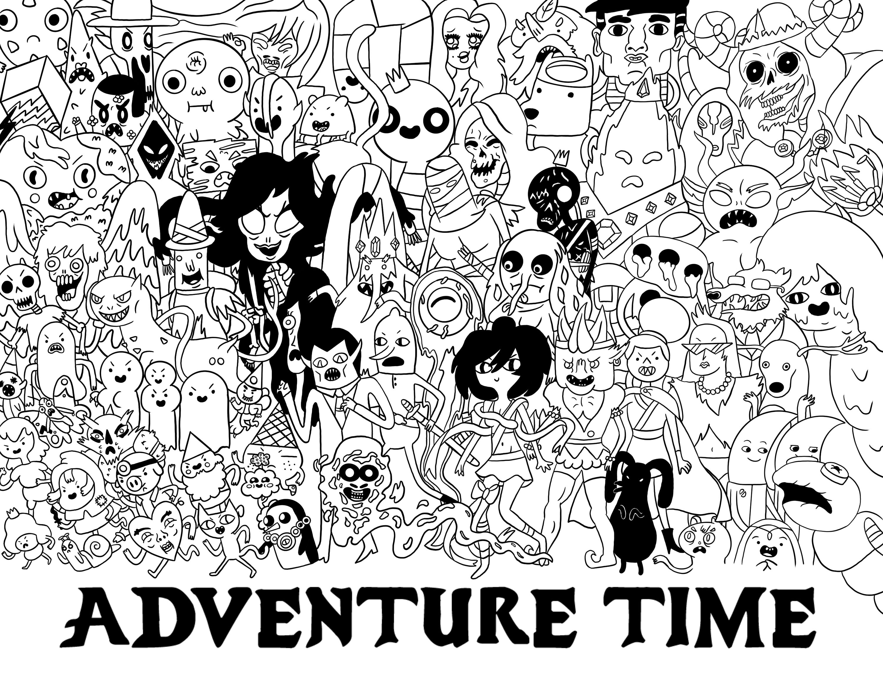 Adventure Time VILLAINS Coloring Page - Etsy Australia