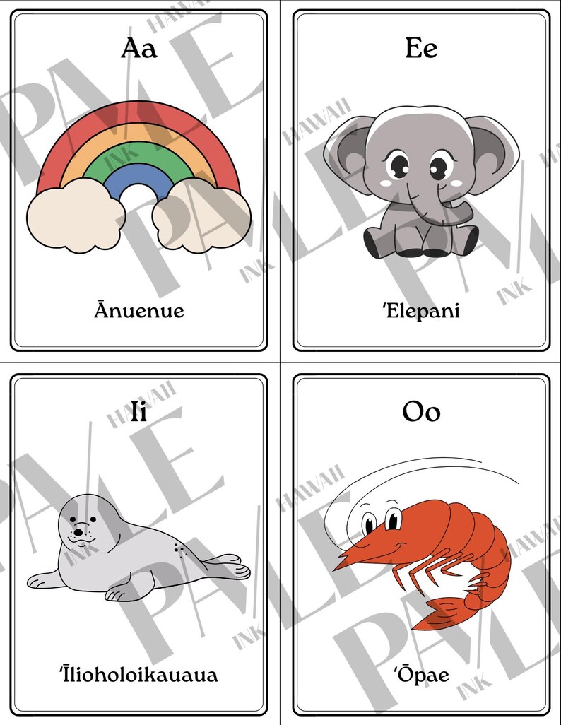 Learn ʻŌlelo Hawaiʻi - Ka Pīʻāpā (alphabet) - Etsy