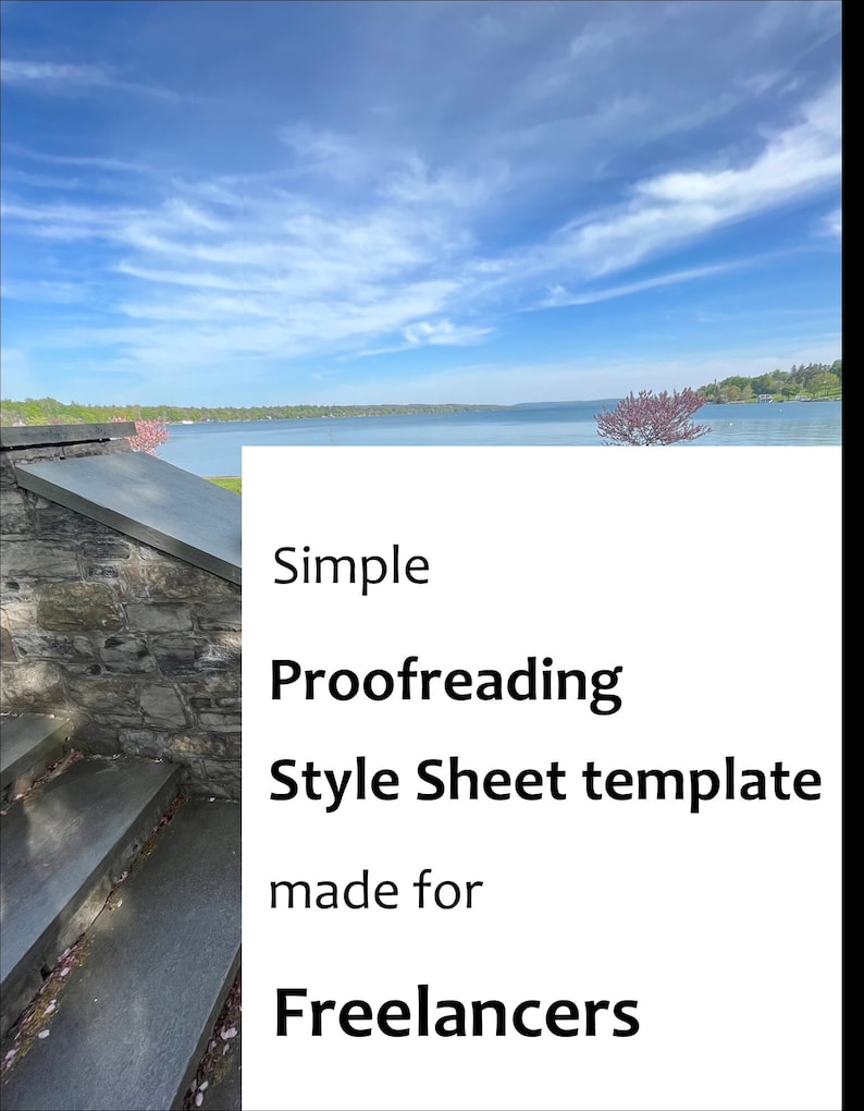 Proofreading Style Sheet - Etsy