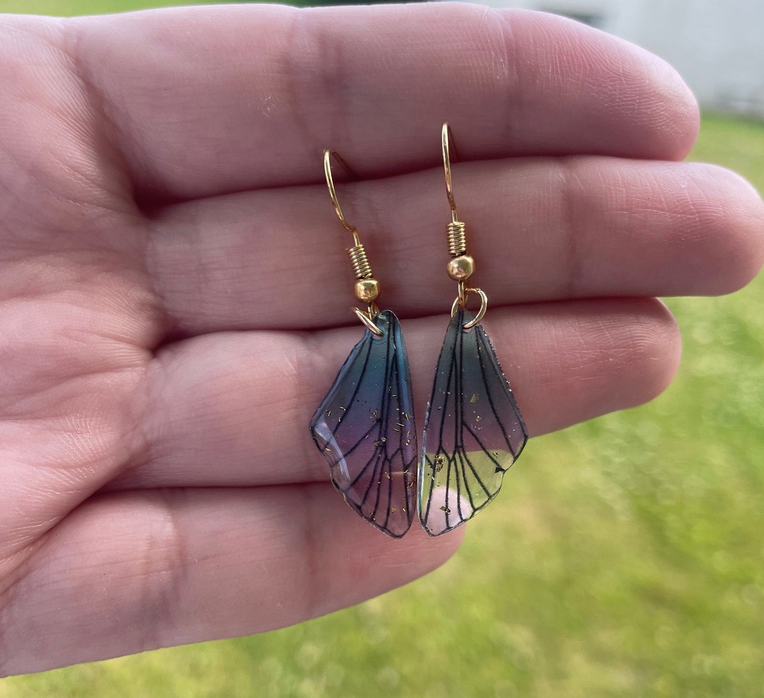 Butterfly Wing Earrings - Etsy