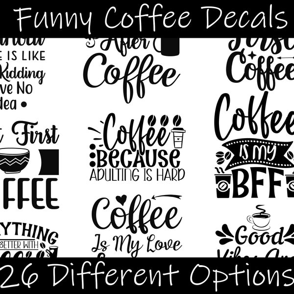 Coffee Decal - Etsy