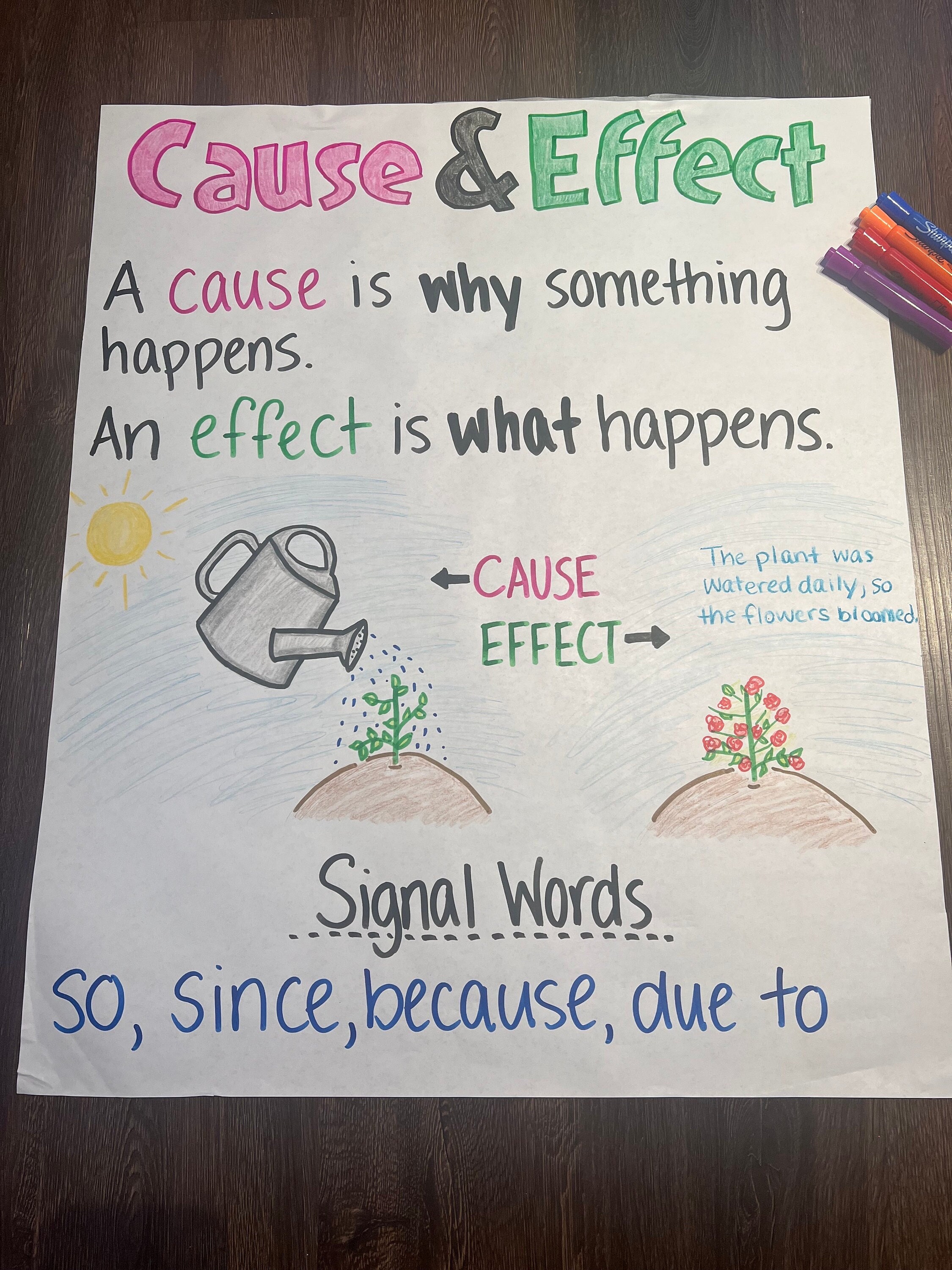 Cause And Effect Anchor Chart Pinterest