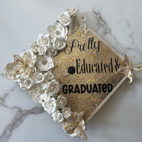 Floral Grad Cap - Etsy