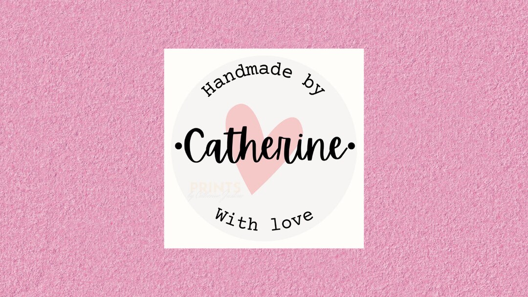 Custom Digital Sticker "handmade By" Template, Personalized Digital ...