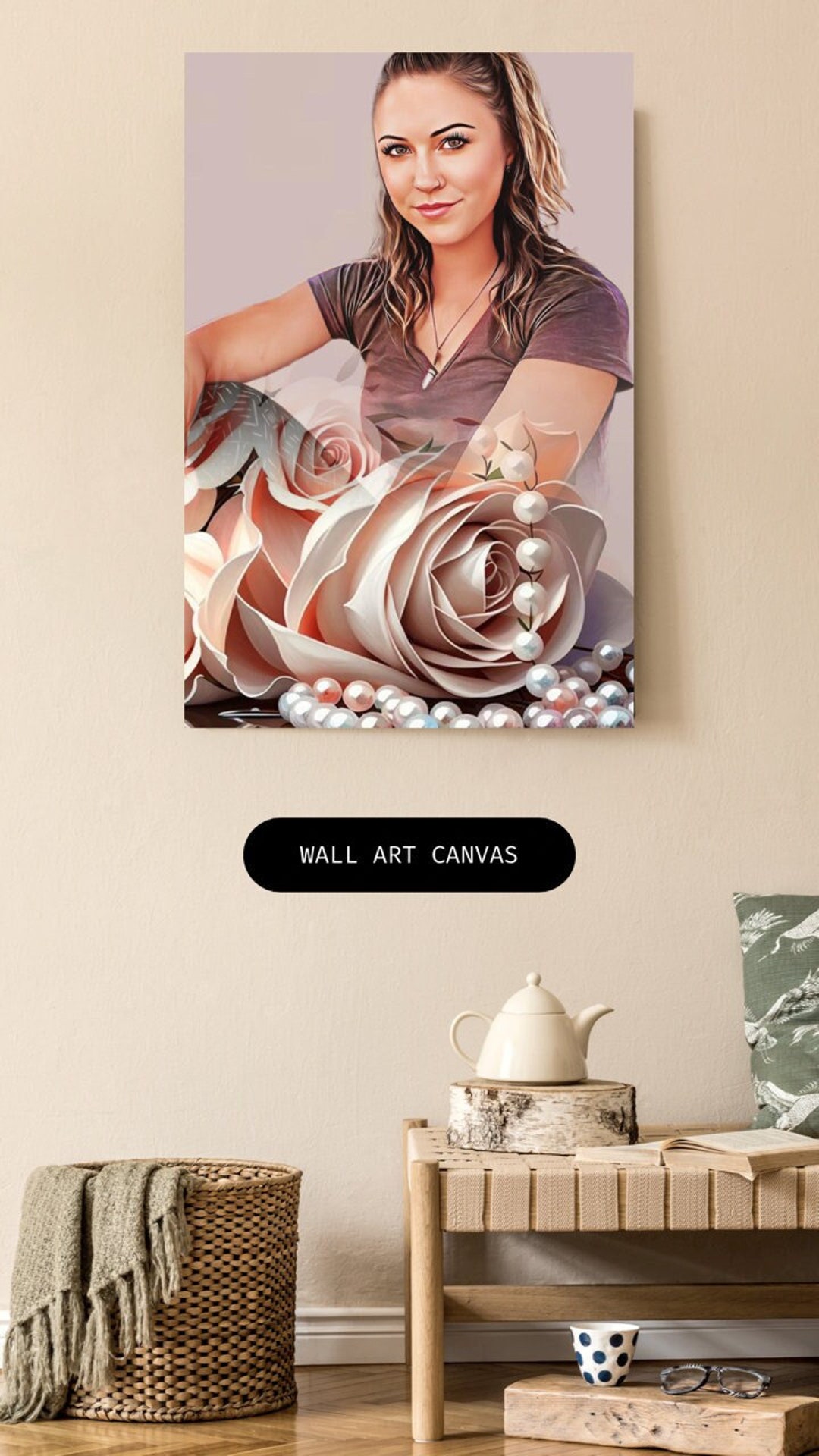 Custom Canvas Wall Art, Personalized Canvas Art, Enhanced Photo Wall ...