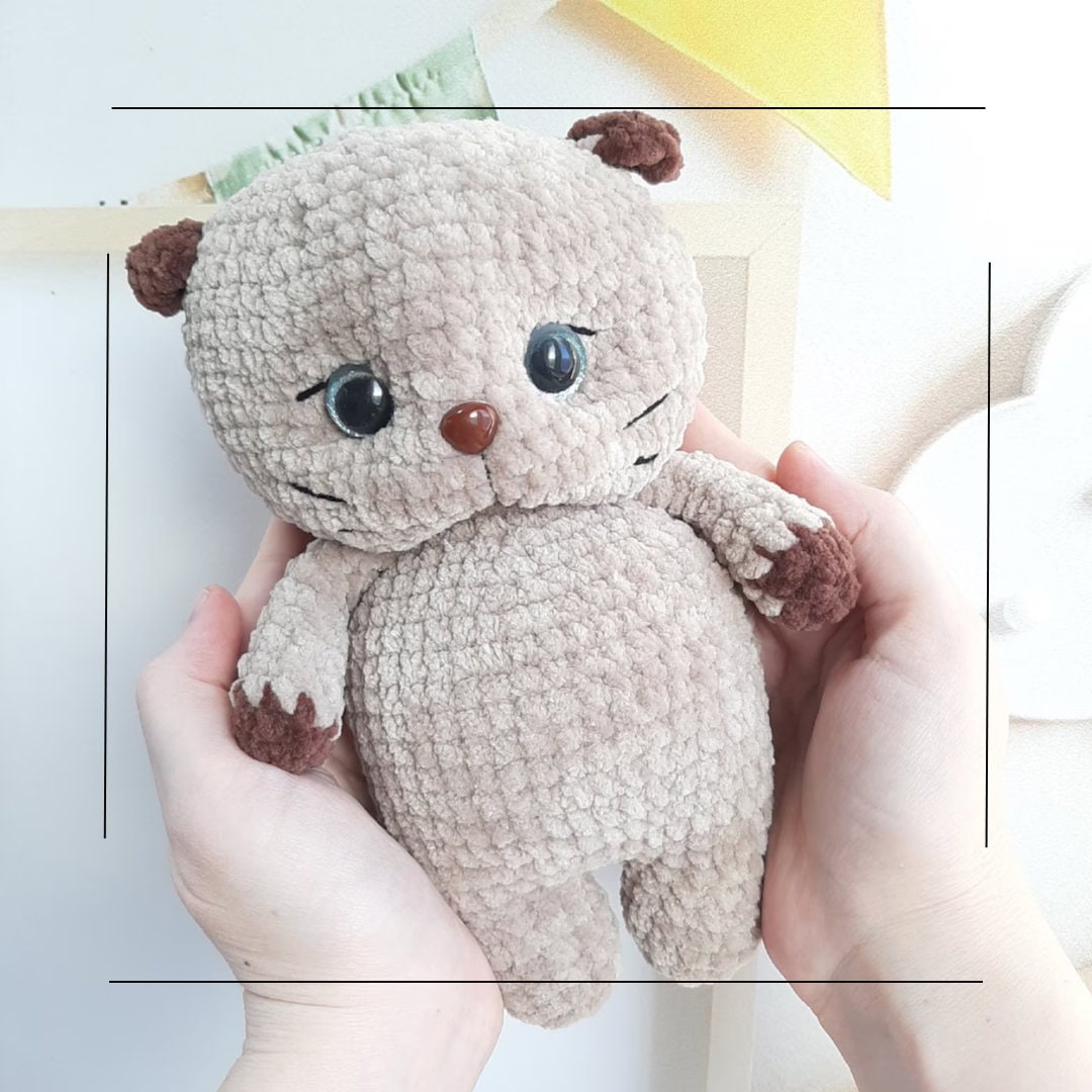 Crochet Amigurumi Pattern Little Kitten and Solid Colored Cat 2 in 1 ...