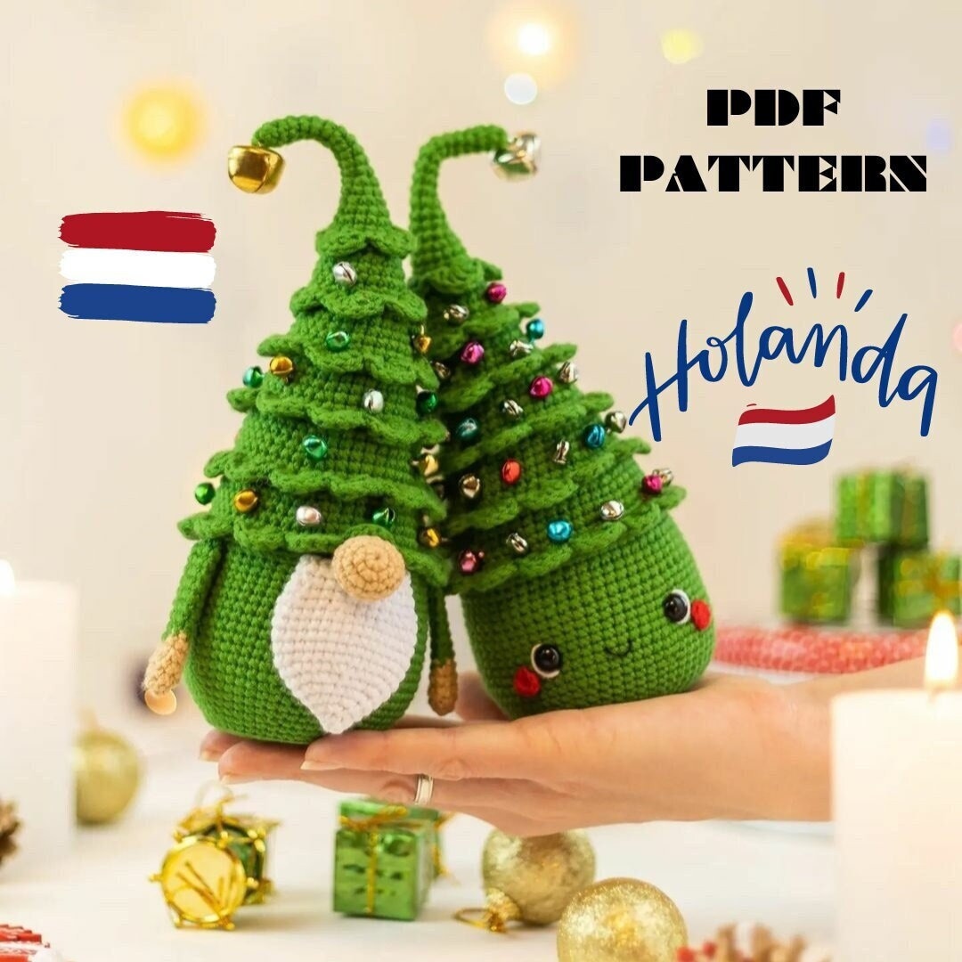 Haakpatronen Kerstboom Kabouter Kerst Amigurumi Kabouter - Etsy