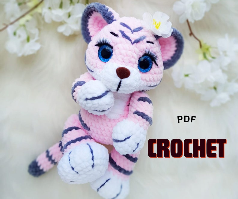 Tiger Crochet Pattern PDF English Plush Tiger Crochet Pattern , Crochet ...