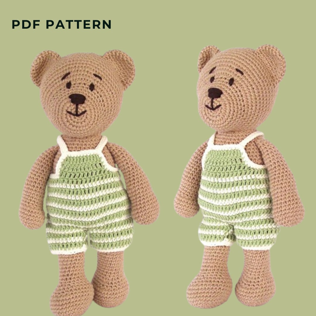 The Teddy Bear Crochet PDF Pattern /crochet Bear PATTERN PDF English ...