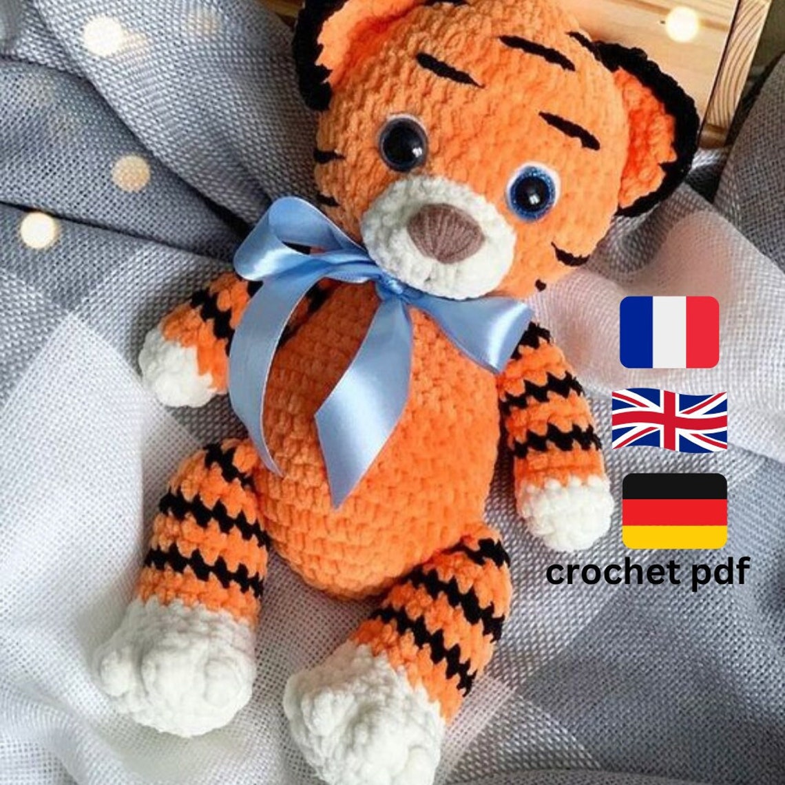 Tiger Crochet Pattern PDF English Plush Tiger Crochet Pattern , Crochet ...