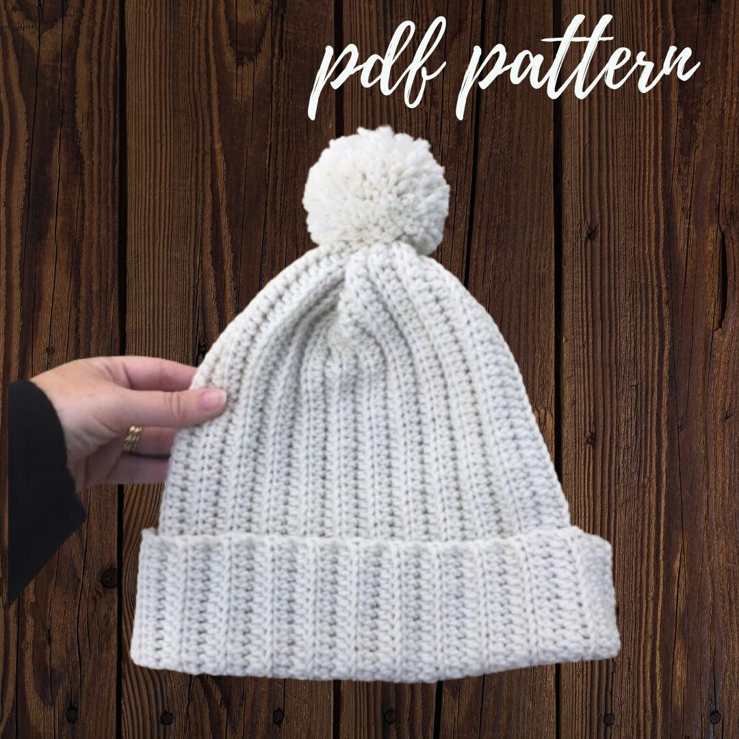 Quick & Simple Crochet Winter Hat Pattern,crochet Pattern ,easy Winter ...