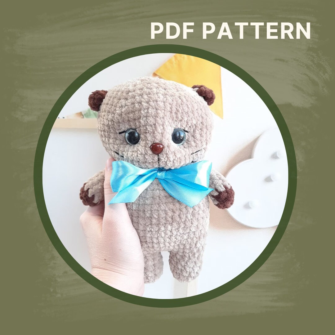 Crochet Amigurumi Pattern Little Kitten and Solid Colored Cat 2 in 1 ...