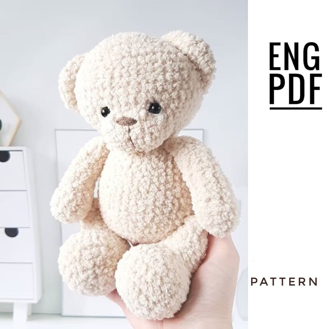 Crochet PATTERN Bear, Amigurumi Tutorial PDF in English, Amigurumi ...