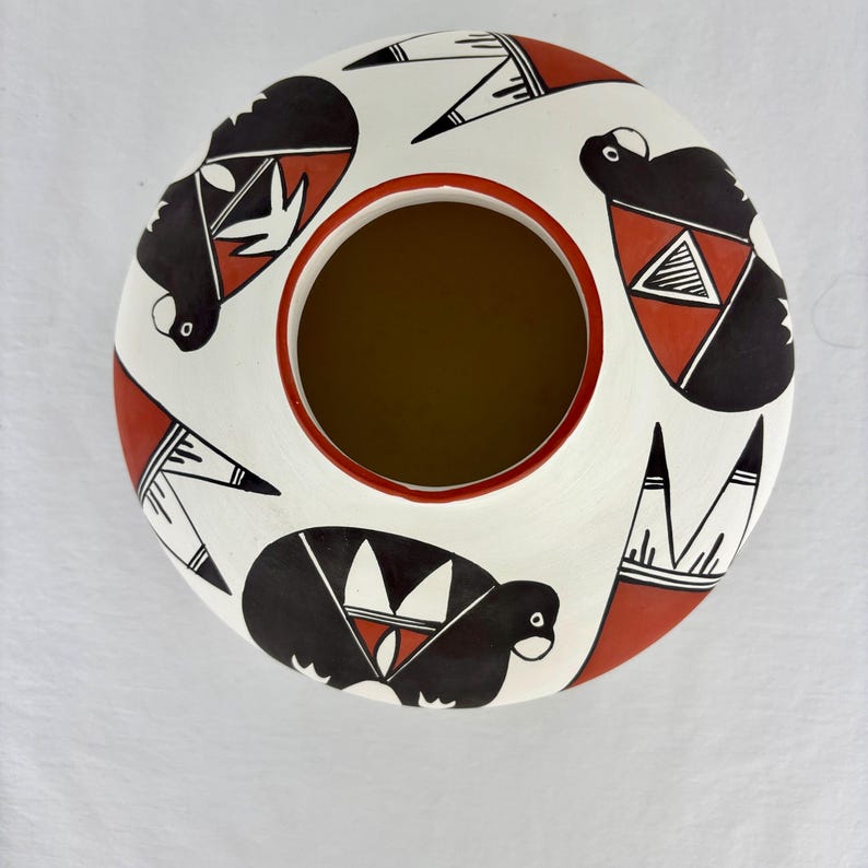Acoma Pueblo Pottery Bowl Signed “TG Acoma NM” Bear Motif - Etsy