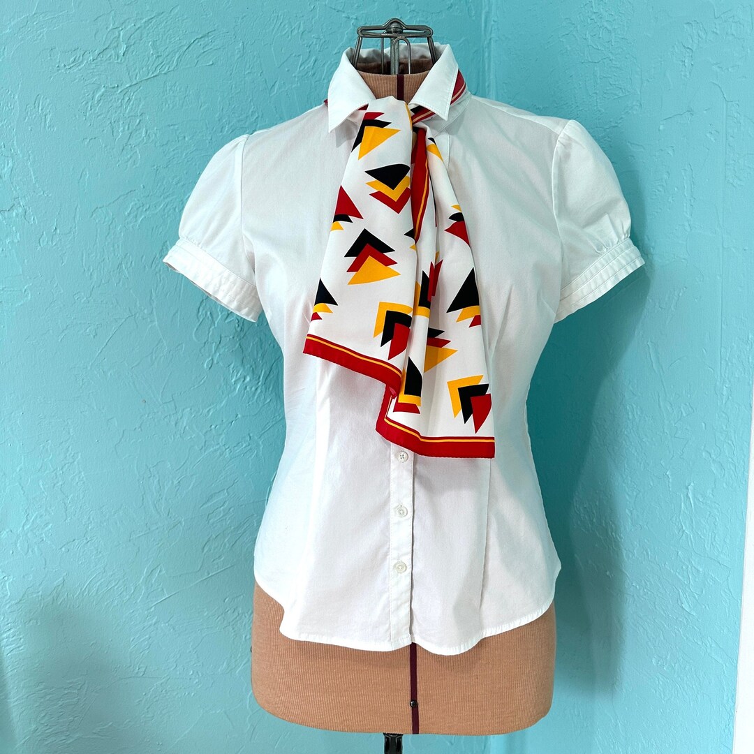 Midcentury Mod Silk Scarf - Etsy