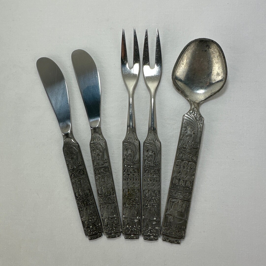 Konge Tinn Royal Pewter Mid Century Flatware From Norway - Etsy