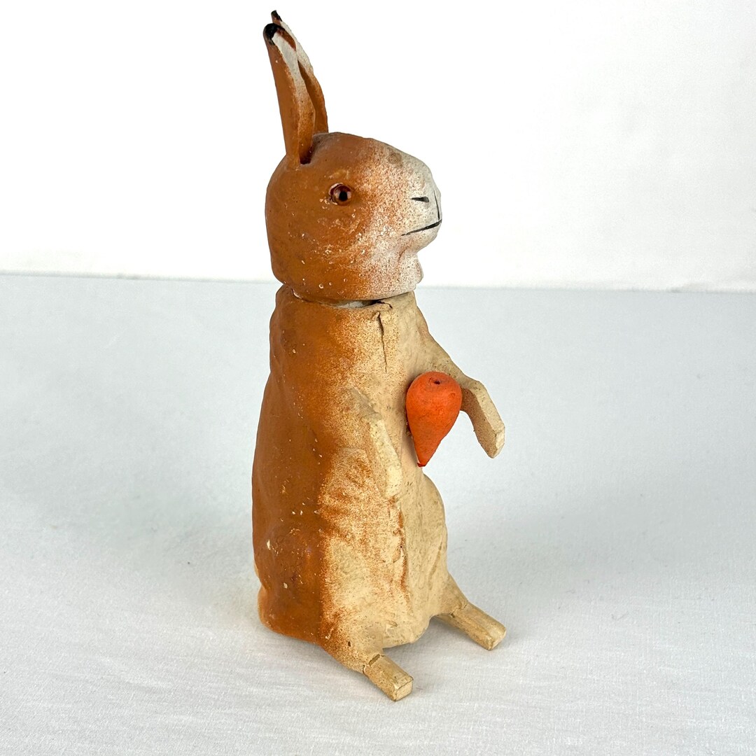 Antique 6 German Paper Mache Easter Rabbit Candy Container - Etsy