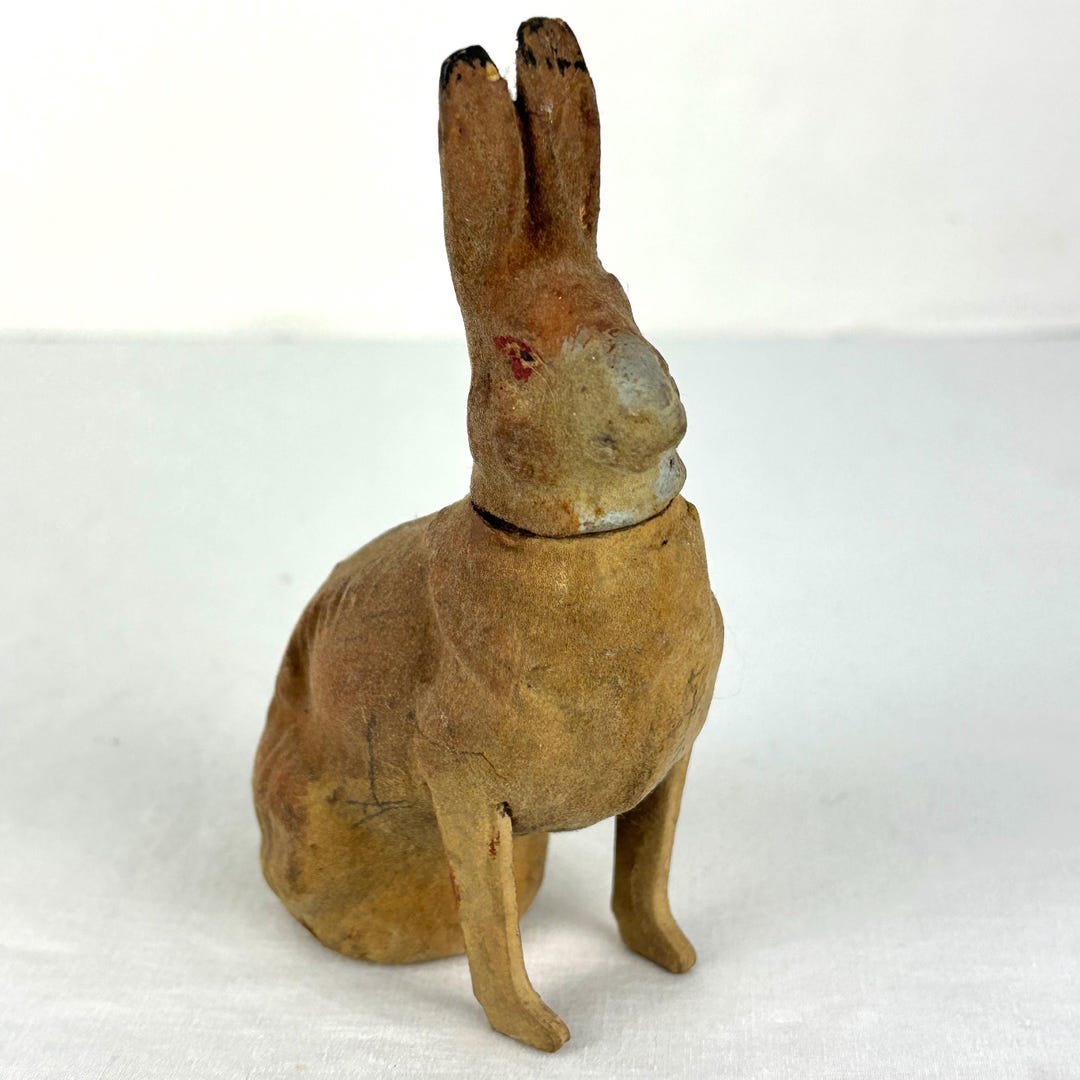 Vintage 5 German Paper Mache Easter Rabbit Candy Container - Etsy