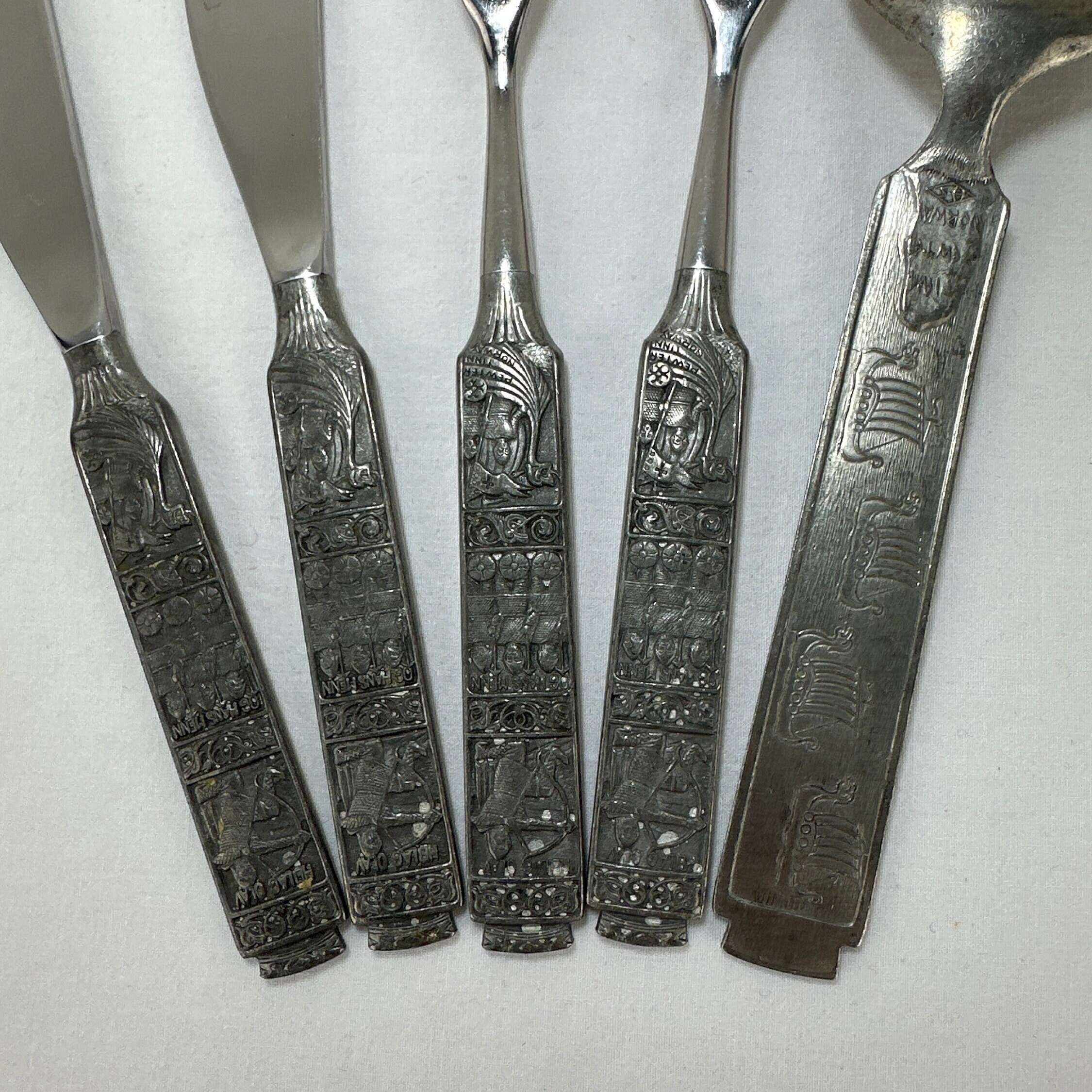 Konge Tinn Royal Pewter Mid Century Flatware From Norway - Etsy