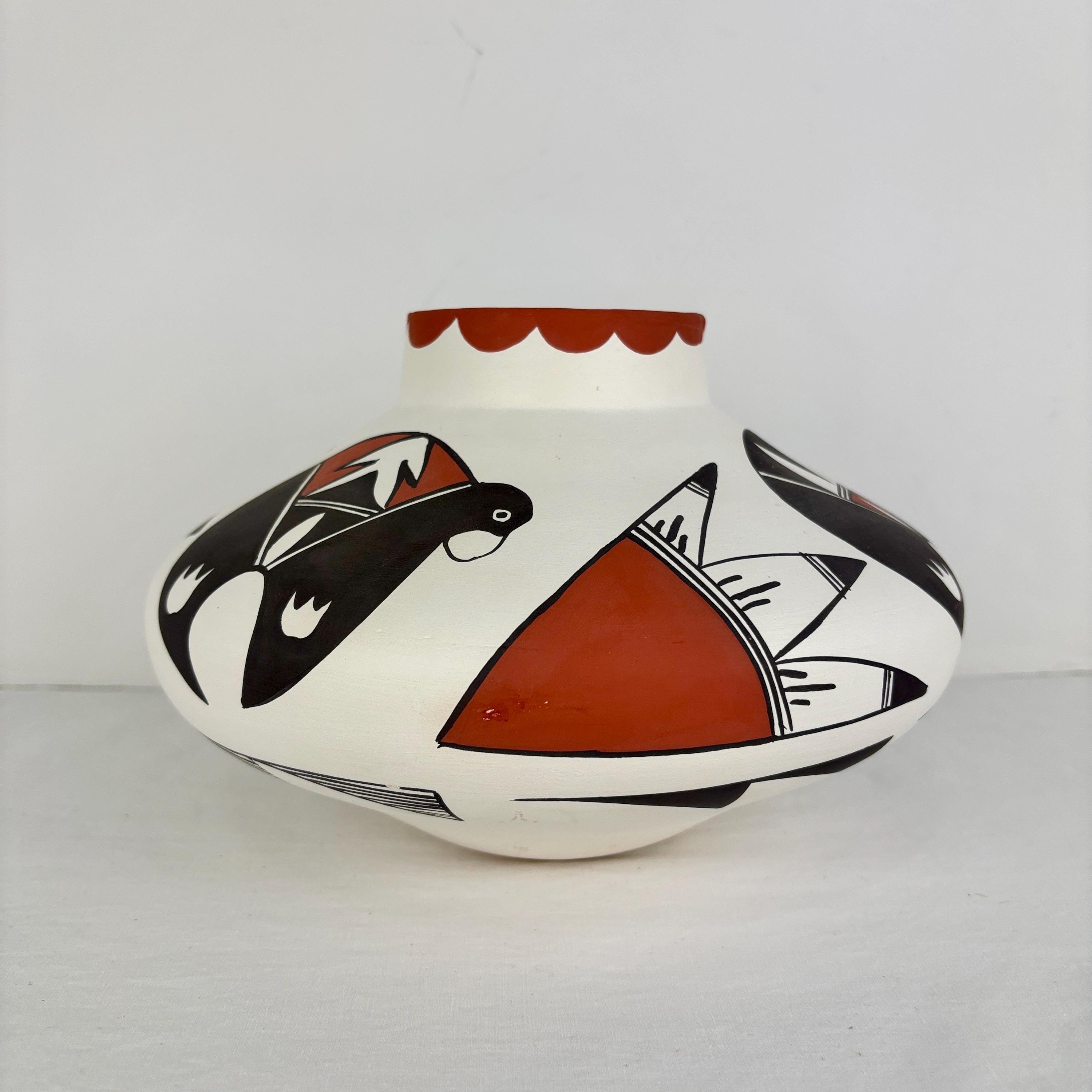 Acoma Pueblo Pottery Bowl Signed “TG Acoma NM” Bear Motif - Etsy