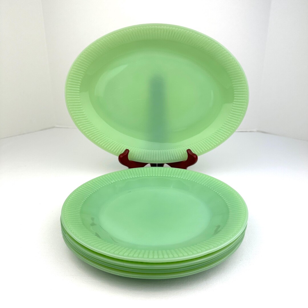 Midcentury Fire King Jane Ray Platter and 4 Plates All Unmarked - Etsy
