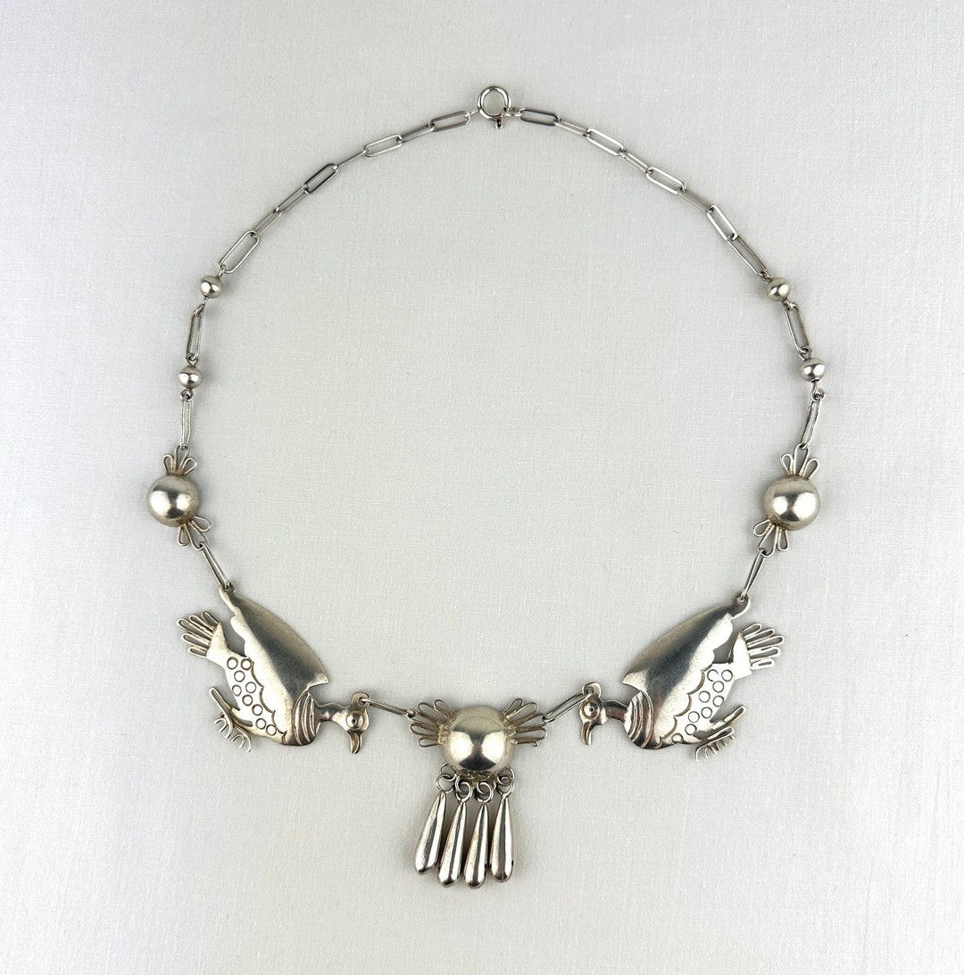 William Spratling Early Hallmark Bird Necklace READ - Etsy