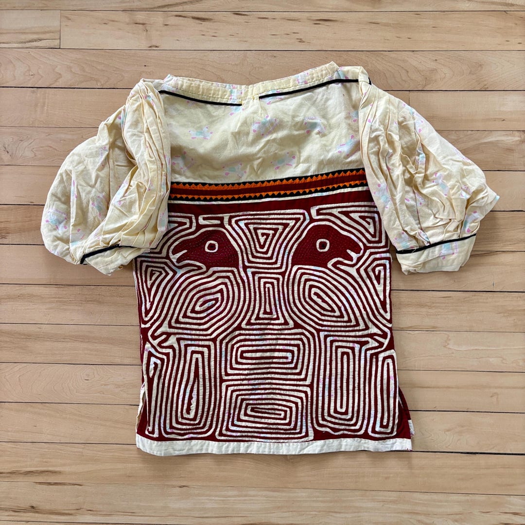 Vintage Hand Made Mola Blouse Made by the Kuna Women of Panama - Etsy