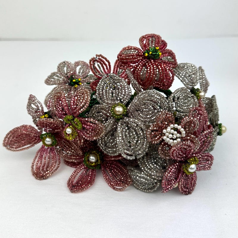 French Beaded Flower - Etsy