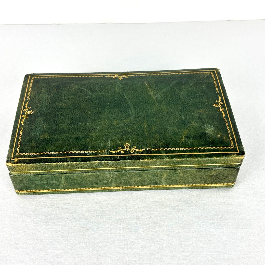 Vintage Italian Leather Presentation Box - Etsy