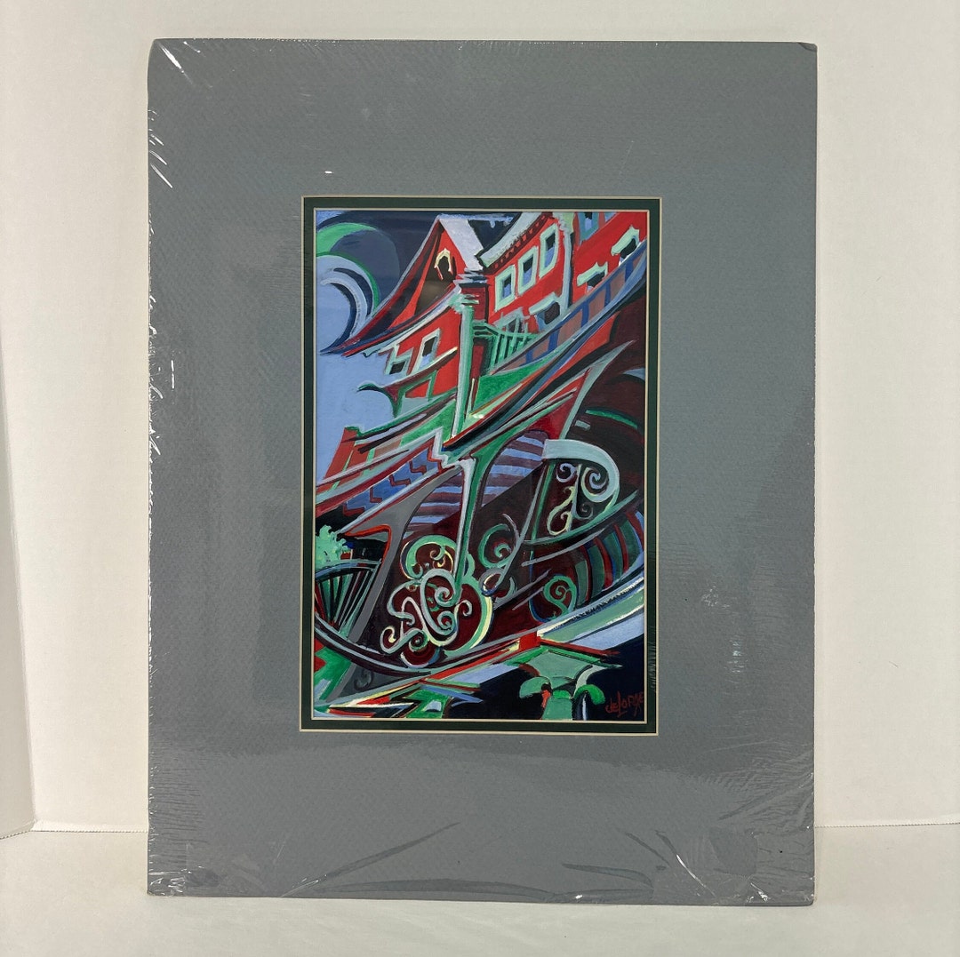 Vintage Original Gouache Painting of New Orleans by Ann Delorge - Etsy