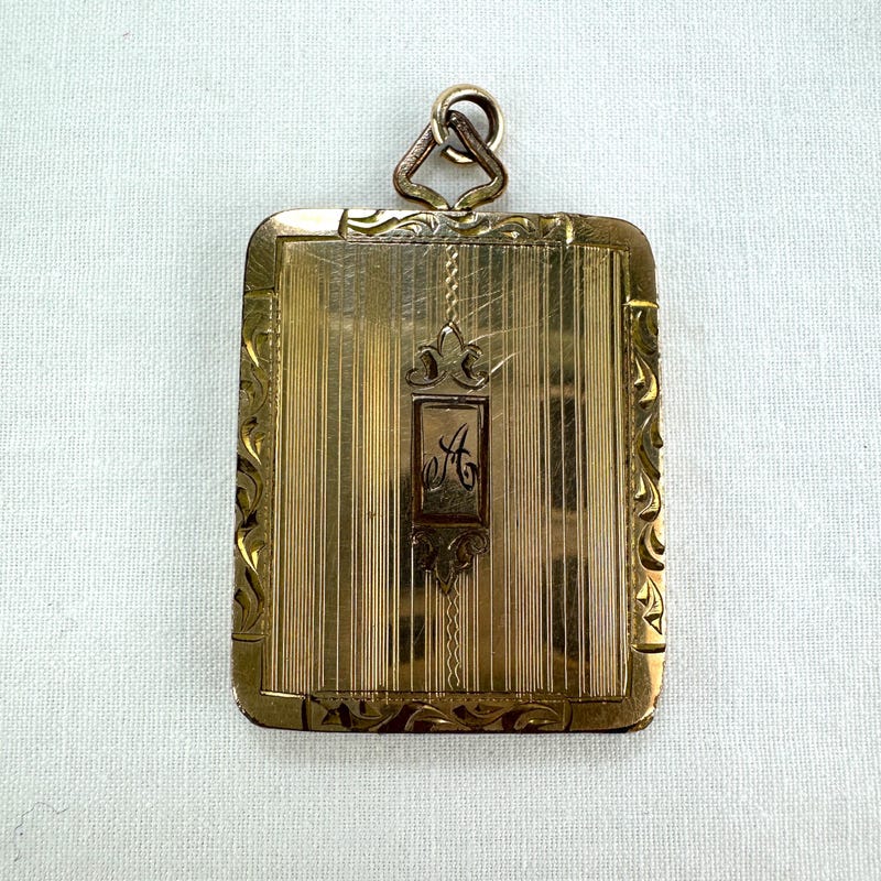 Large Square Locket - Etsy