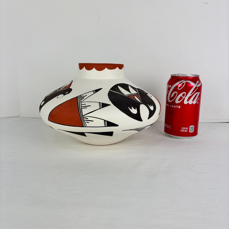 Acoma Pueblo Pottery Bowl Signed “TG Acoma NM” Bear Motif - Etsy