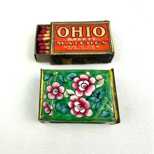 Vintage Match Tin With Ohio Matches - Etsy