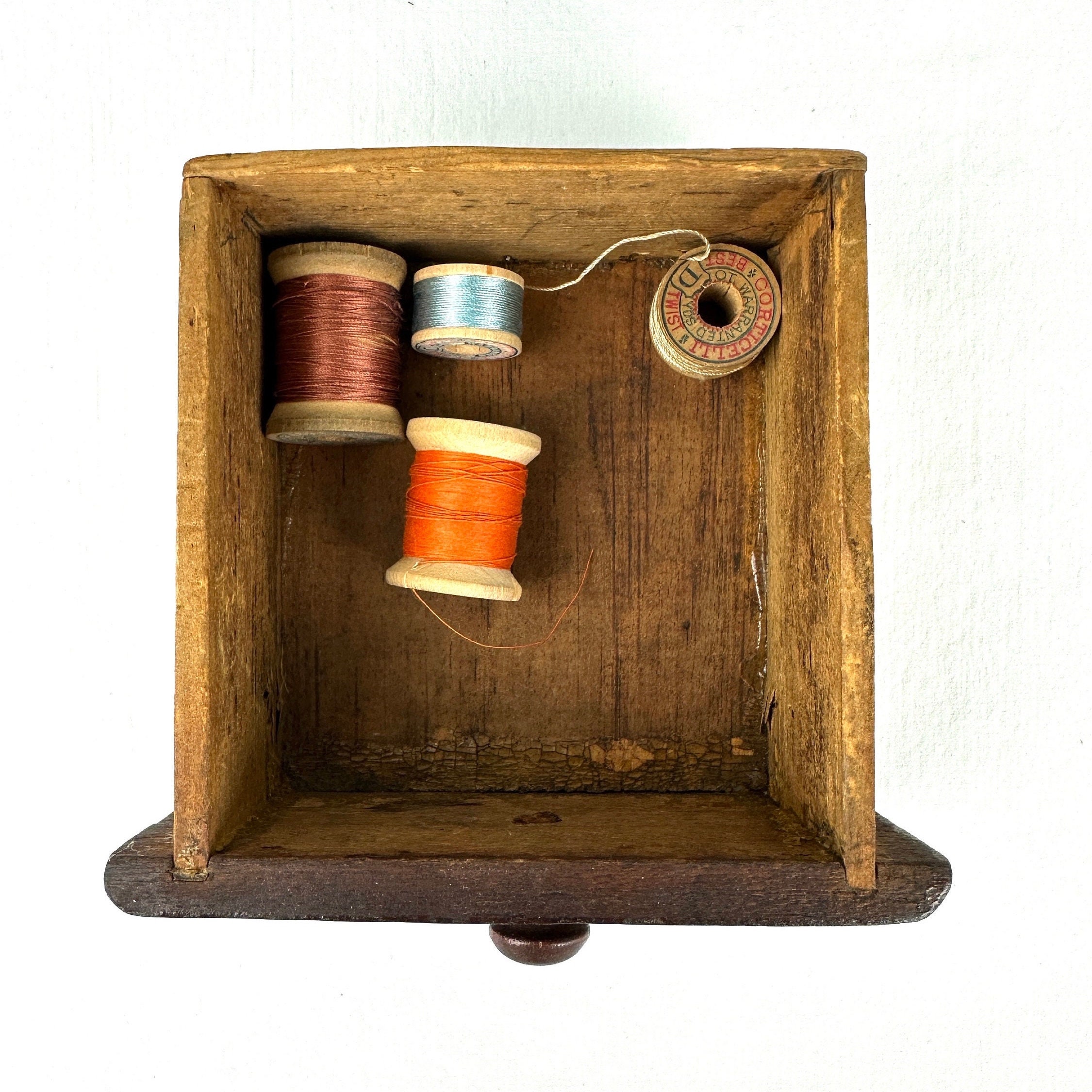 Vintage Shaker Style Sewing Box and Thread Organizer - Etsy