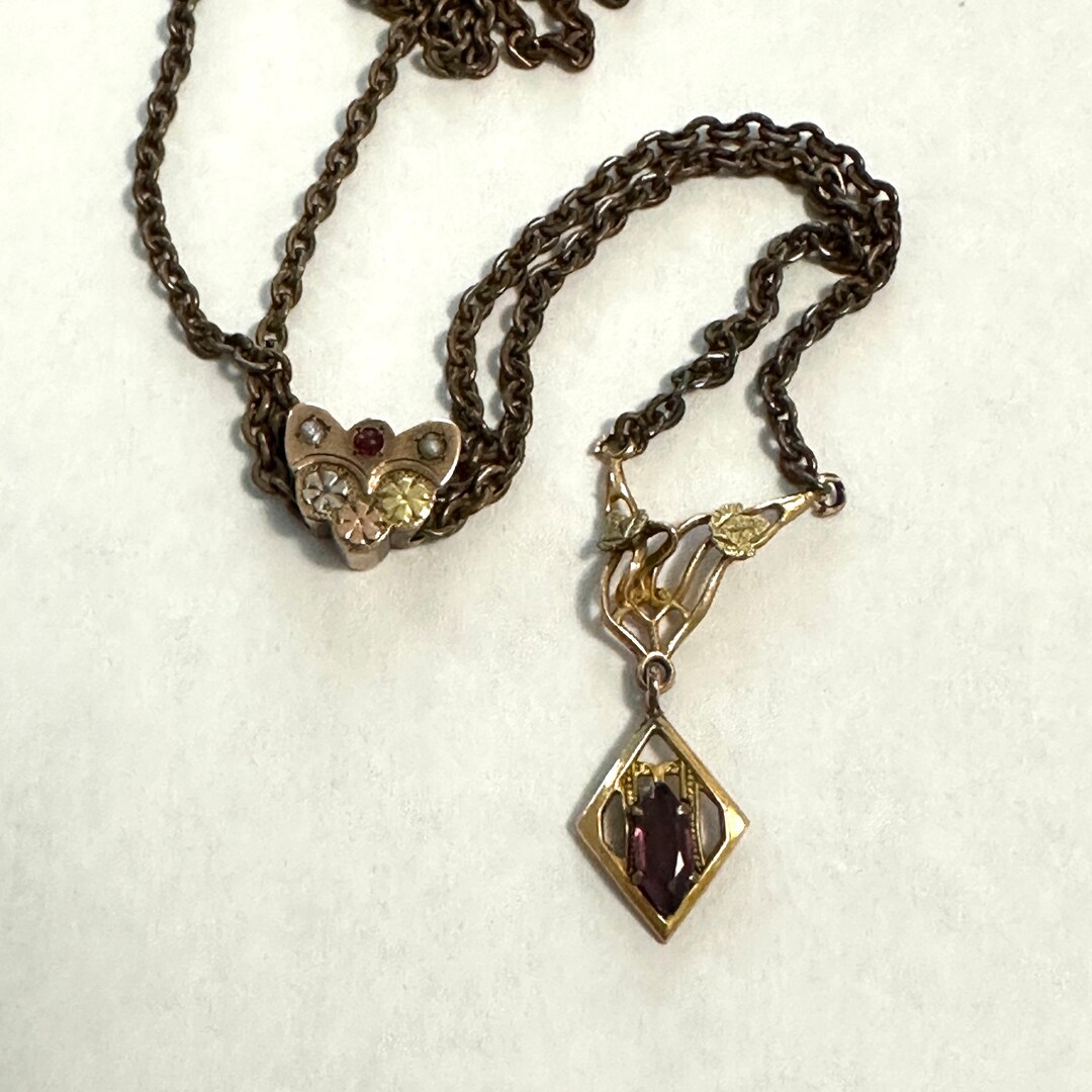Victorian Gold Filled Slide Chain Necklace - Etsy