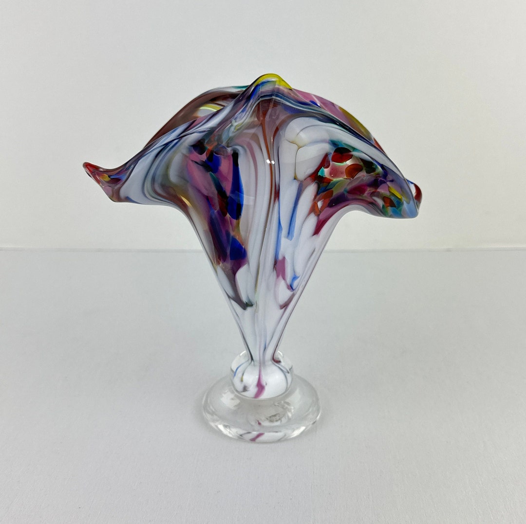 Vintage Sy Dowling Studio Art Glass Vase - Etsy