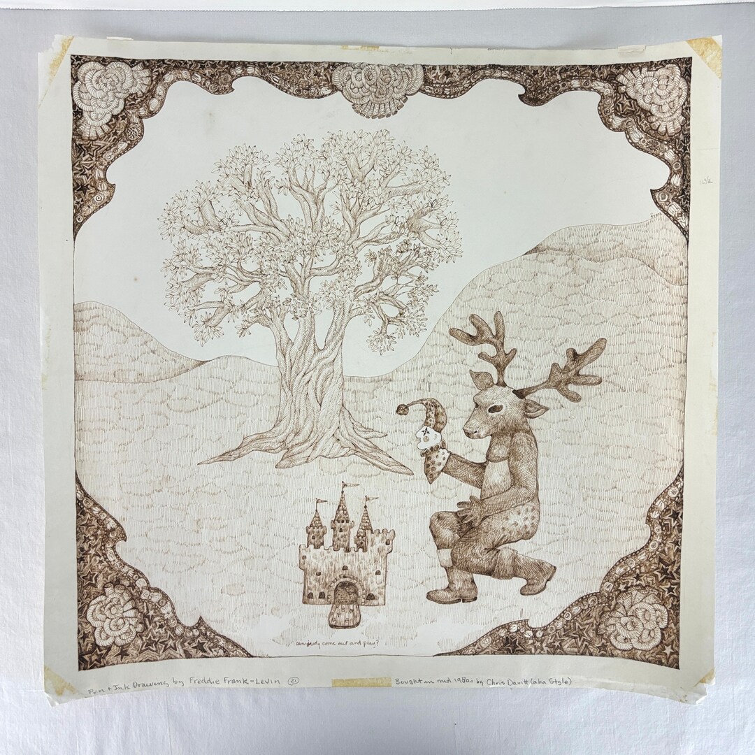 Original Pen and Ink Illustration by Freddie Frank-levin - Etsy