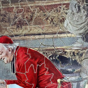 Vintage Wood Pastime Puzzle A Bit of Scandal 257 Pieces 1 Piece Missing ...