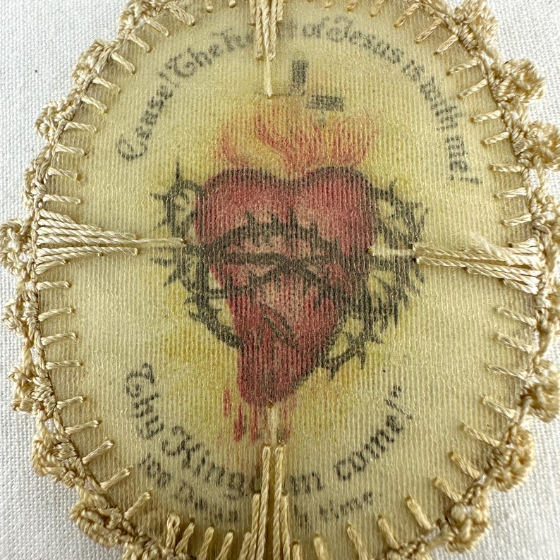 Vintage Hand Sewn Relic Scapular With Medals - Etsy