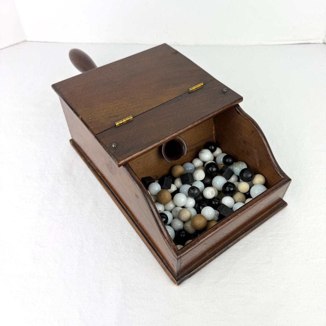 Antique Fraternal Ballot Box With Voting Marbles & Cubes - Etsy
