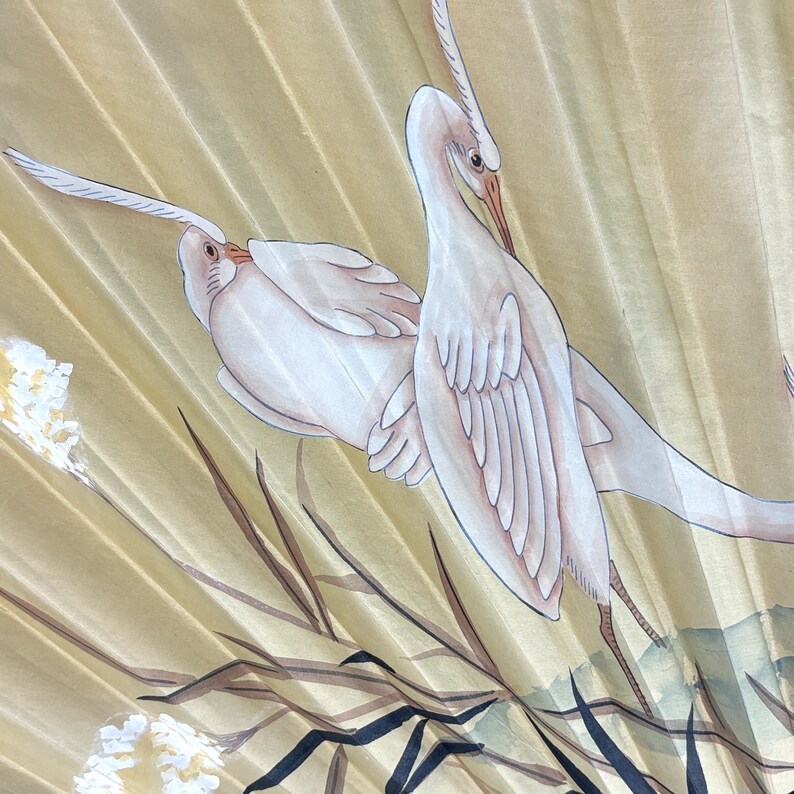 Large Vintage Chinese Wall Hanging Fan - Etsy