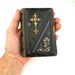 Antique German Prayer Book With Leather and Celluloid Cover and Gilt ...