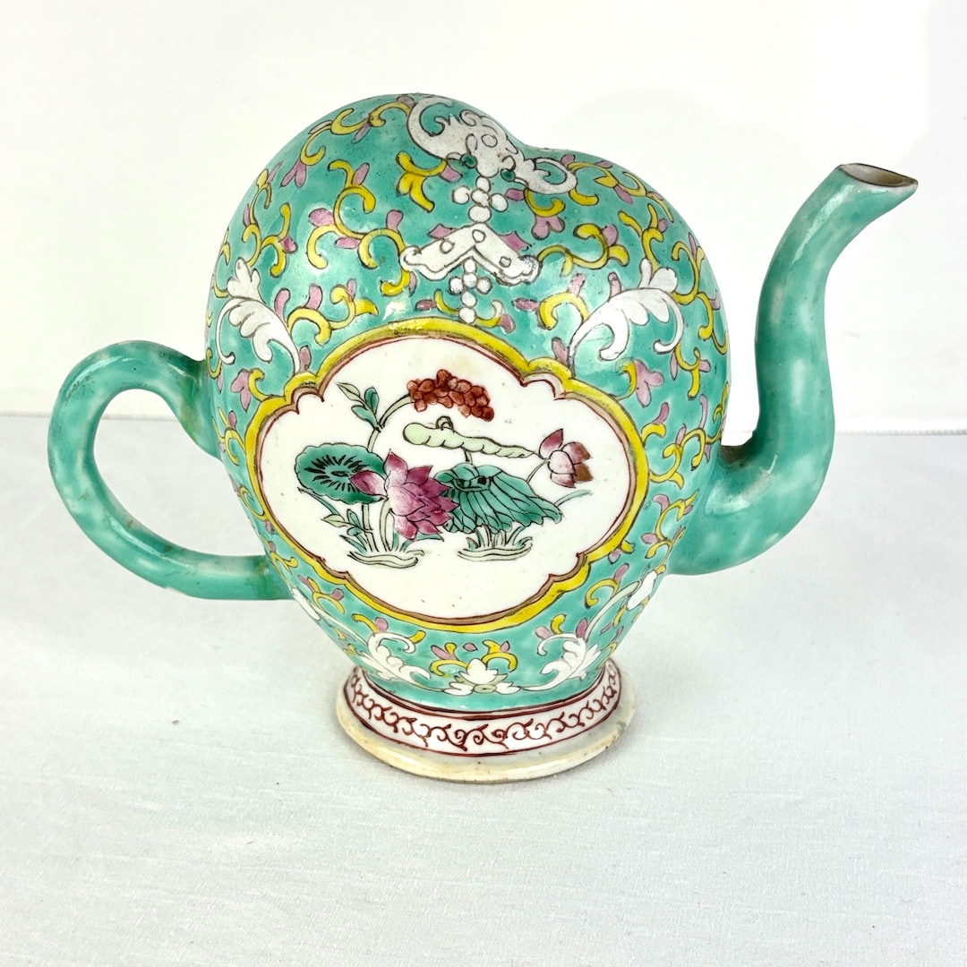 Antique Chinese Cadogan Teapot - Etsy
