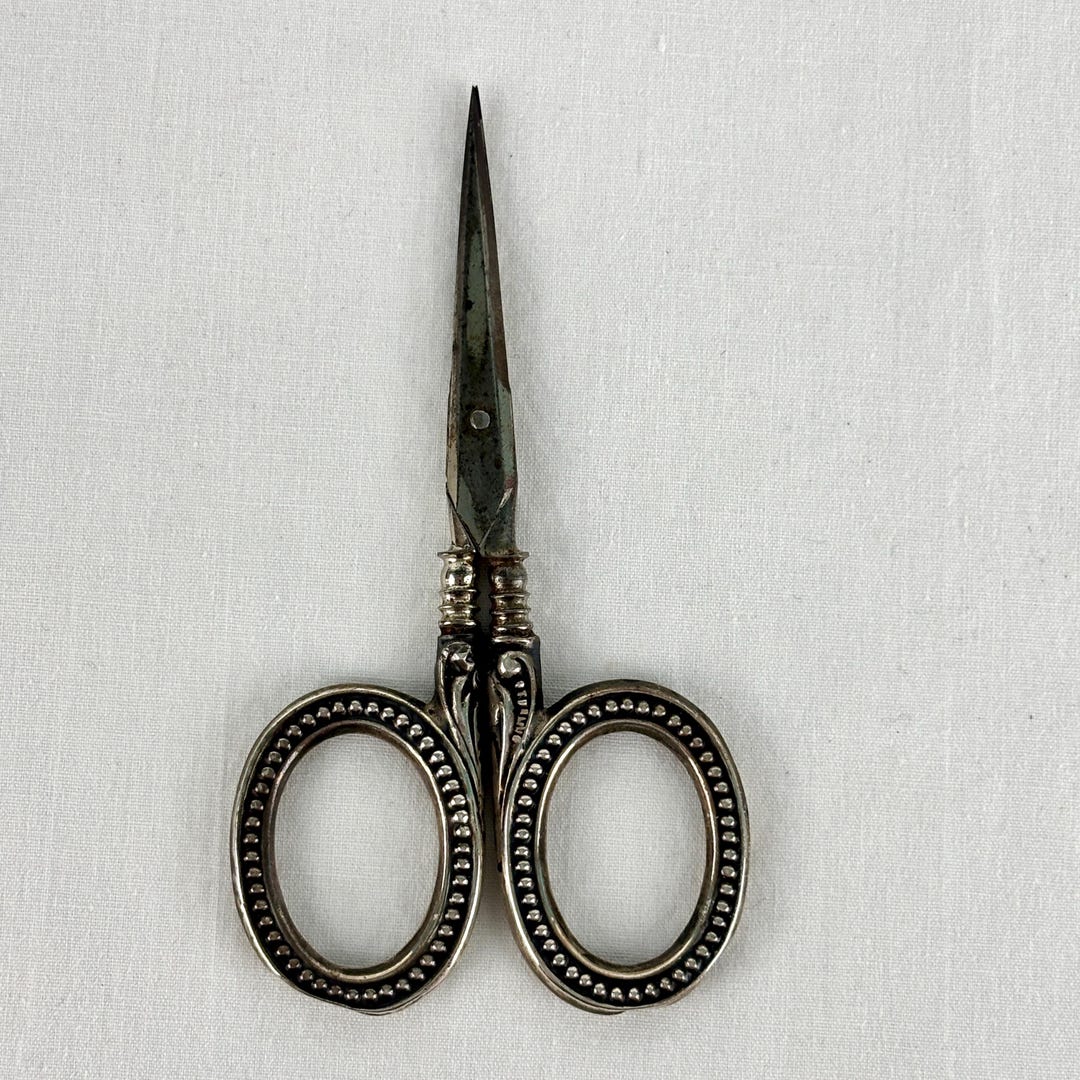 Antique Sterling Silver Embroidery Scissors - Etsy