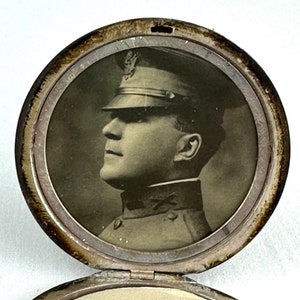 WWI Silver Military Locket With Photo - Etsy