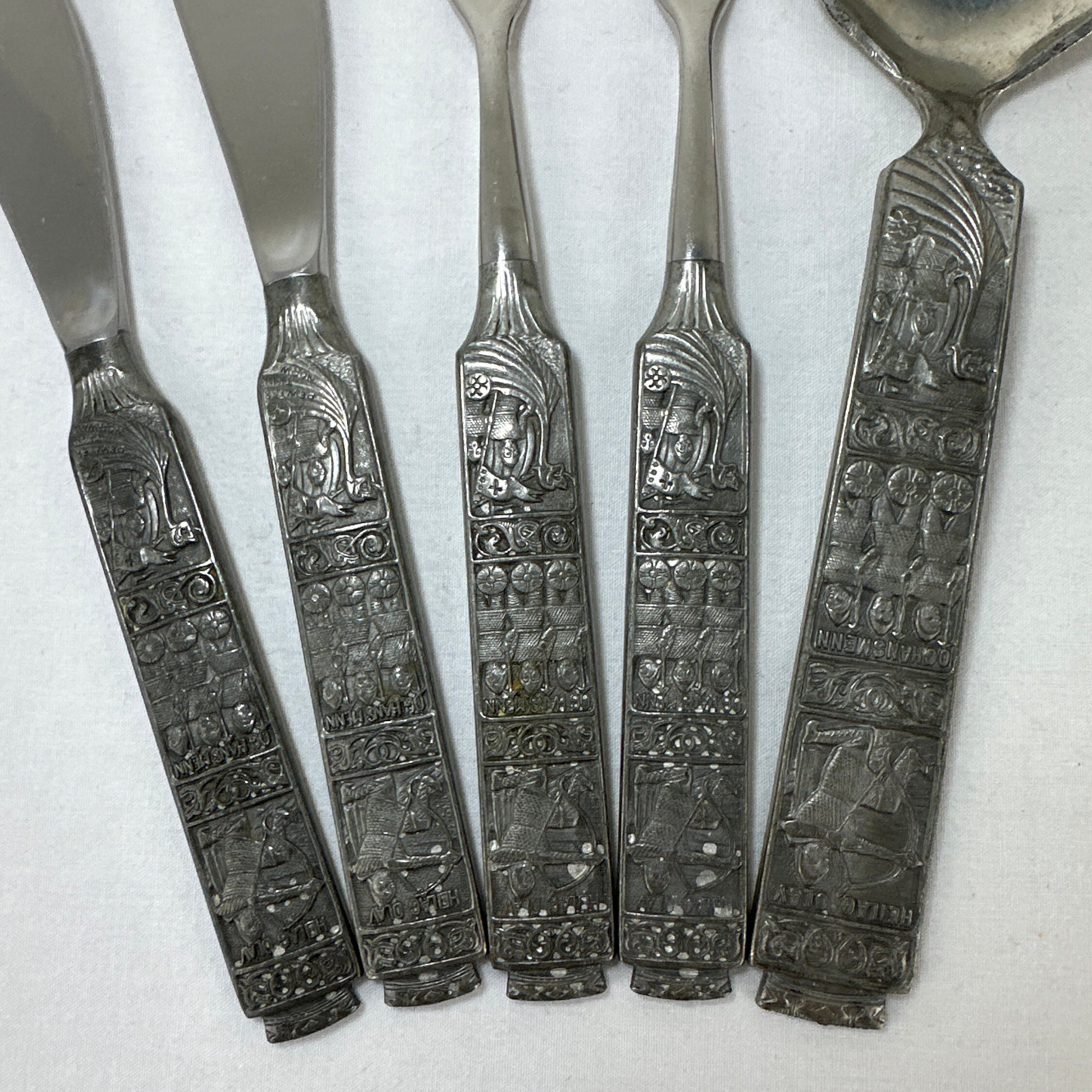 Konge Tinn Royal Pewter Mid Century Flatware From Norway - Etsy