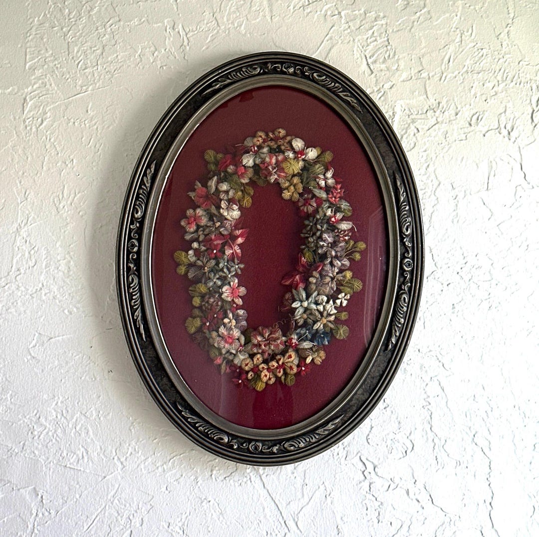 Victorian Fancywork Mourning Wreath - Etsy