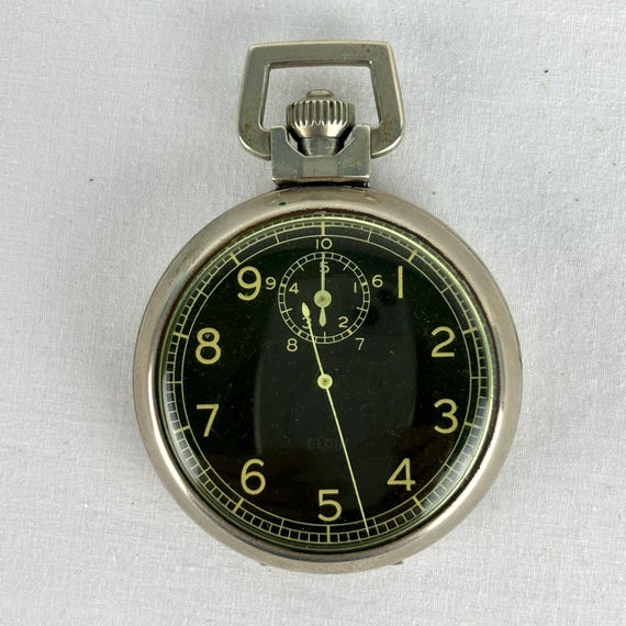 World War II Bomb Timer Jitterbug Stopwatch - Gem