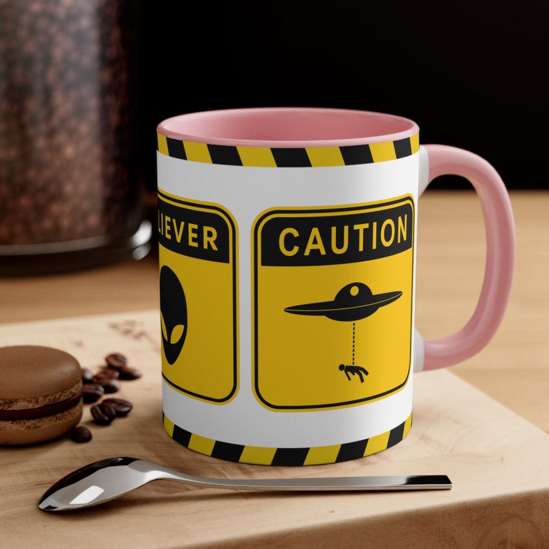 Alien Invasion Alert: Unique UFO Design Coffee Mug With - Etsy