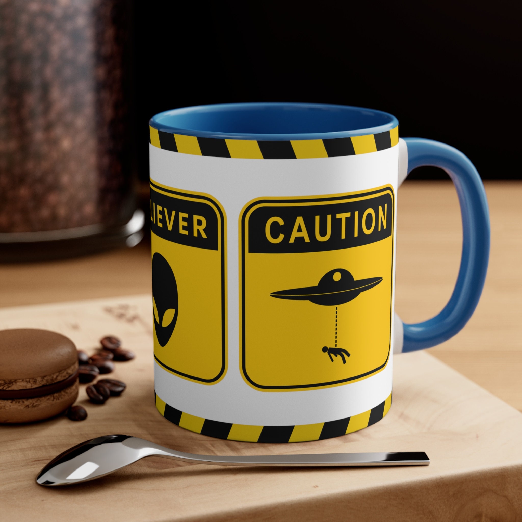 Alien Invasion Alert: Unique UFO Design Coffee Mug With - Etsy